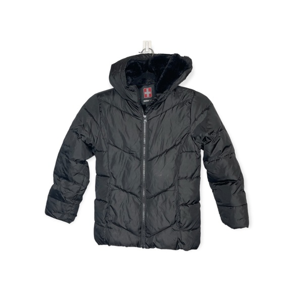 Swiss Tech | Jackets & Coats | Swiss Tech Girls Winter Puffer Black ...